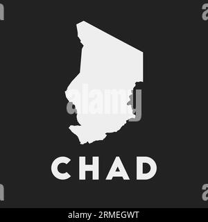 Location of Chad on the world map, marked with Chad flag pin ...