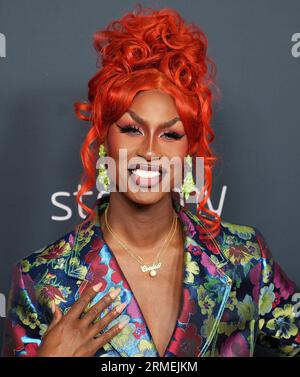 Shea Coulee arrives at the Streamy Awards on Sunday, Aug. 27, 2023, at ...