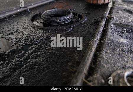 Plastic bottle used oil, recycling and ecology Stock Photo - Alamy