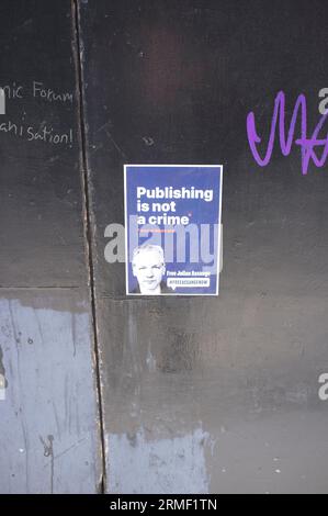 Poster, Free Julian Assange in Berlin Stock Photo - Alamy