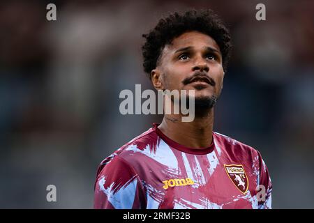 Valentino Lazaro of Torino Fc looks on during the Serie A match ...
