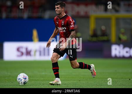 Christian Pulisic of AC Milan during Cagliari Calcio vs AC Milan ...