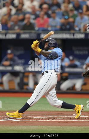 New York Yankees Everson Pereira is greeted in the dugout after his ...