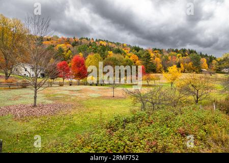 Fall fooliage, Woodbury, Vermont, USA Stock Photo - Alamy