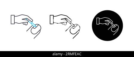 nail surgery, onychectomy, onychomycosis vector icon, ingrown toenail ...