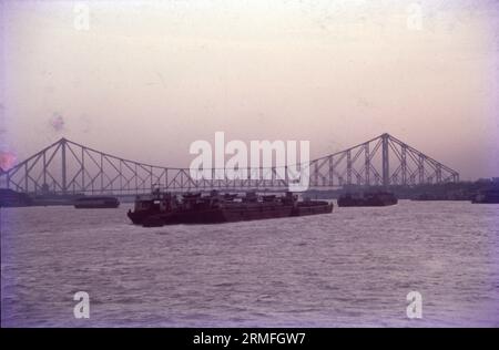 Howrah Bridge is an iconic landmark of Kolkata, India. It is a massive ...
