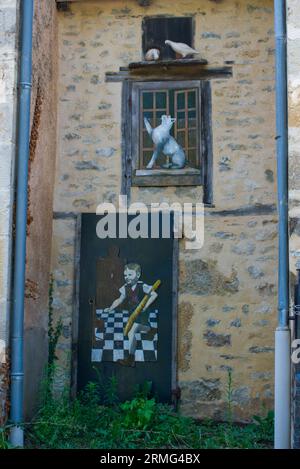 Cornac, France - August 2021: A small French village called 'Cornac ...