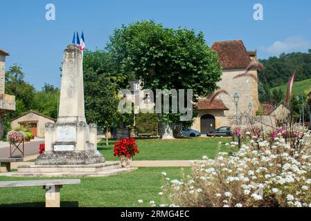 Cornac, France - August 2021: A small French village called 'Cornac ...