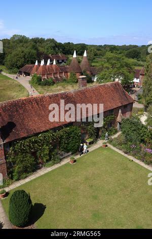 View of the Long Library from the Tower, Sissinghurst Castle, near ...