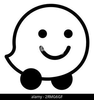 Waze icon. Design can use for web and mobile app. Vector illustration ...