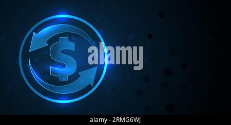 Vector icon concept of success with glowing light bulb idea, magnifying ...