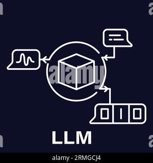 Vector Icon for Large Language Model: Advanced Text Generation AI ...