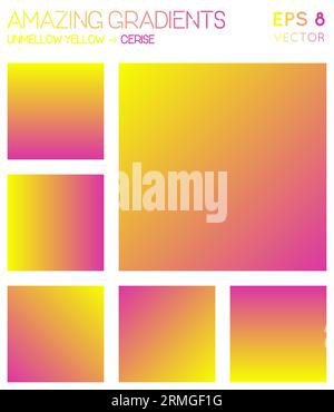 Colorful gradients in laser lemon, fern color tones. Admirable gradient ...
