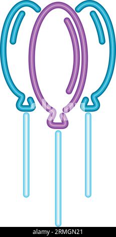 neon helium balloons vector isolated Stock Vector Image & Art - Alamy