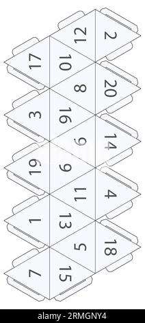 Cube for gambling paper template. Casino craps and playing games vector ...