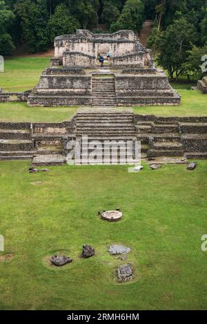 a temple at Caracol Natural Monument Reservation, Belize, a Mayan city ...