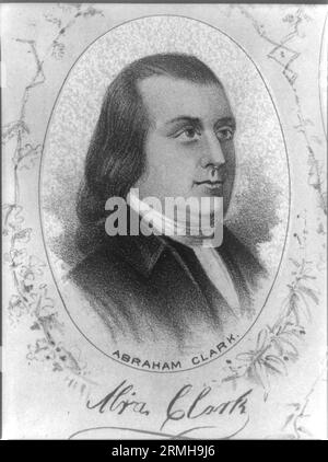 Abraham Clark (1726 – 1794) American Founding Father Stock Photo - Alamy
