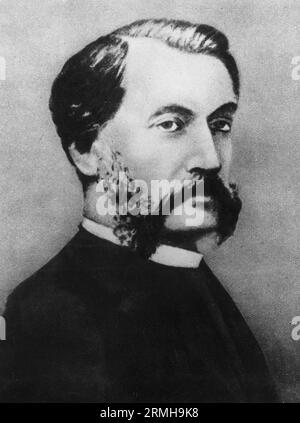 Louis Le Prince. Portrait of the French artist and the inventor of an ...