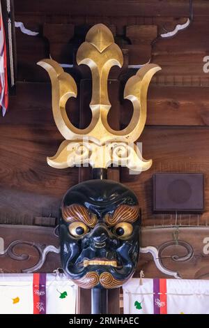 Japan, Kyushu, Fukuoka, Hakata. A Tengu Mask in the Kushida Shinto ...