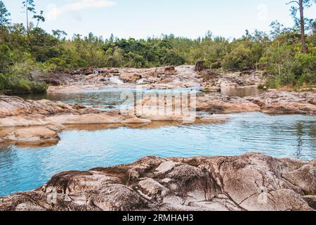Rio On Pools, a naturally occuring freshwater cascade with swimmable ...