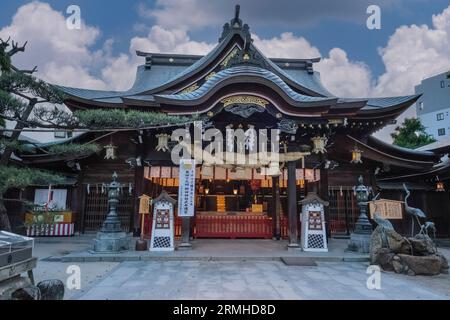 Japan, Kyushu. Shinto Altar with Shimenawa Rope and Shide White Paper ...