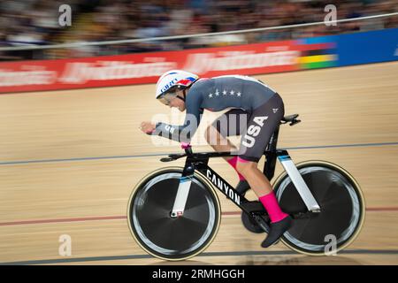 Chloe Dygert of Team USA rides to the gold medal and world championship ...