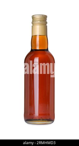 Bottle of delicious syrup for coffee on white background Stock Photo ...