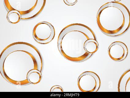 Grey and orange corporate design with circles. Vector abstract background Stock Vector Image ...