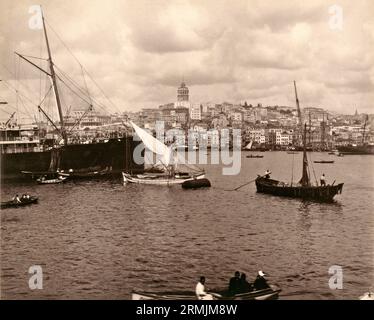A view of Constantinople (now Istanbul) from the Seven Towers ...