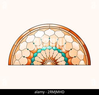 Window of semicircle shape vector illustration Stock Vector Image & Art ...