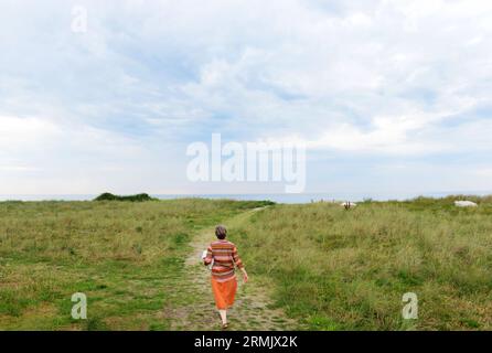 The beach at Frølunde Fed, Zealand, Denmark Stock Photo - Alamy