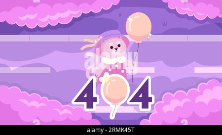 Kawaii cat with balloon watching clouds cute chill lo fi wallpaper ...