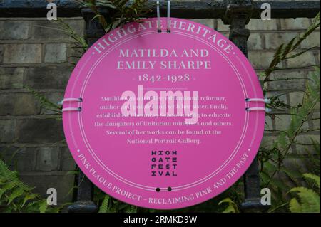 Highgate Pink Plaques Project honouring the lives of notable Highgate ...