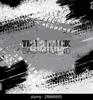 Grey tire track grunge background Stock Vector Image & Art - Alamy