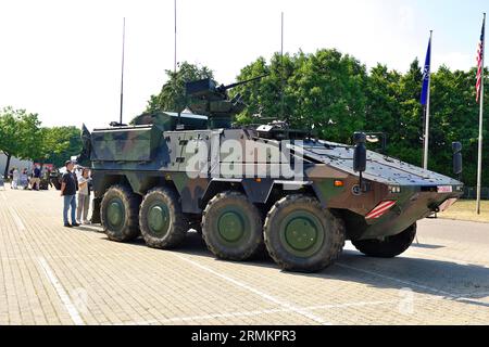 A Boxer tank of the German Armed Forces is seen in Masar-i-Scharif ...