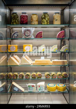 Supermarket food, cheese counter, Switzerland Stock Photo - Alamy