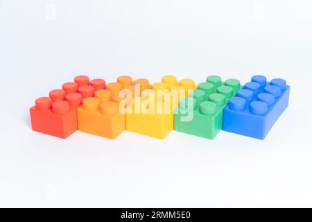 colorful block jigsaw Stock Photo - Alamy