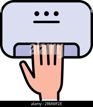 Manicure UV lamp icon simple vector. Ultraviolet disinfection. Air ...