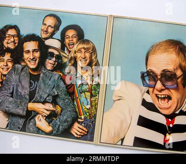 LP cover of Blue Moves, the 11th studio album by Elton John, which was ...