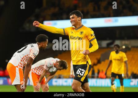 Wolverhampton Wanderers' Nathan Fraser celebrates scoring his sides ...