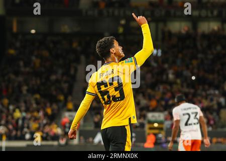 Wolverhampton Wanderers' Nathan Fraser celebrates scoring his sides ...