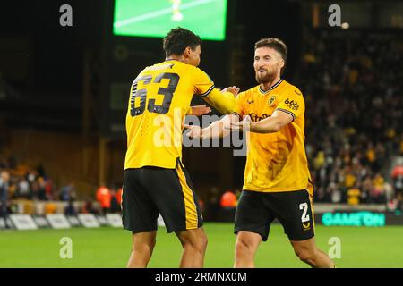 Wolverhampton Wanderers' Nathan Fraser celebrates scoring his sides ...
