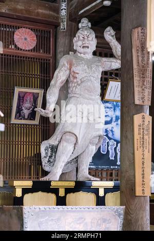Japan, Kyushu. Nio temple guardian. in front of Tennen-ji Temple Stock ...