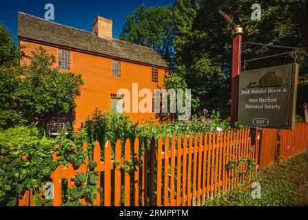 Noah Webster House, West Hartford, Connecticut Stock Photo - Alamy