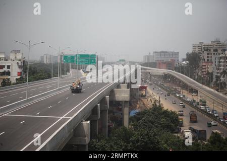 Dhaka Bangladesh.september 2,2023.Elevated Expressway In The Making: A ...