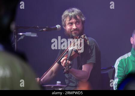 Cormac Mac Diarmada of Irish Folk band LANKUM on Mountain Stage at ...