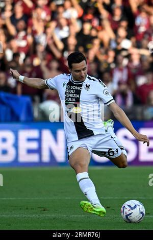 Florian Thauvin of Udinese Calcio is in action during the 28th day of ...