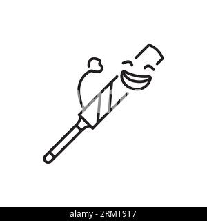 Cricket Ball Emoticon Face Emoji Cartoon Icon Stock Vector Image & Art ...