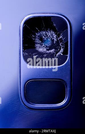 A smashed broken camera lens Stock Photo - Alamy