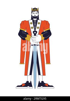 Kingdom banner with gold crown, sword and shield on background of ...